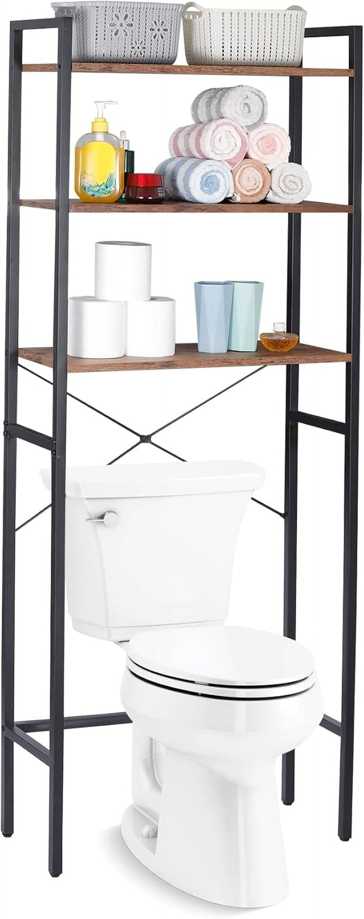RONG-3 3-Tier Over The Toilet Storage , Metal Bathroom and Storage for ...