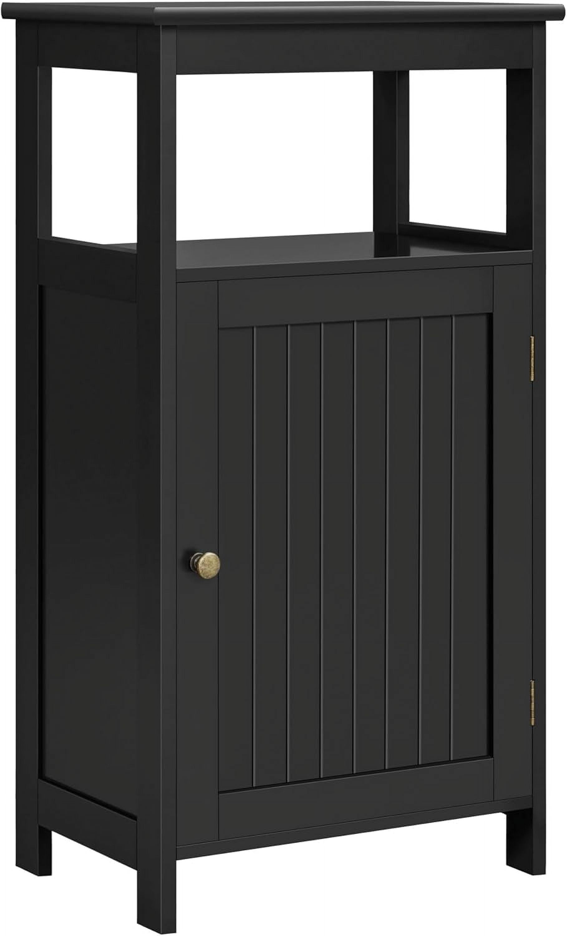 RONG-3 4-Tier Bathroom Floor Storage Cabinet, Bathroom Free Standing ...