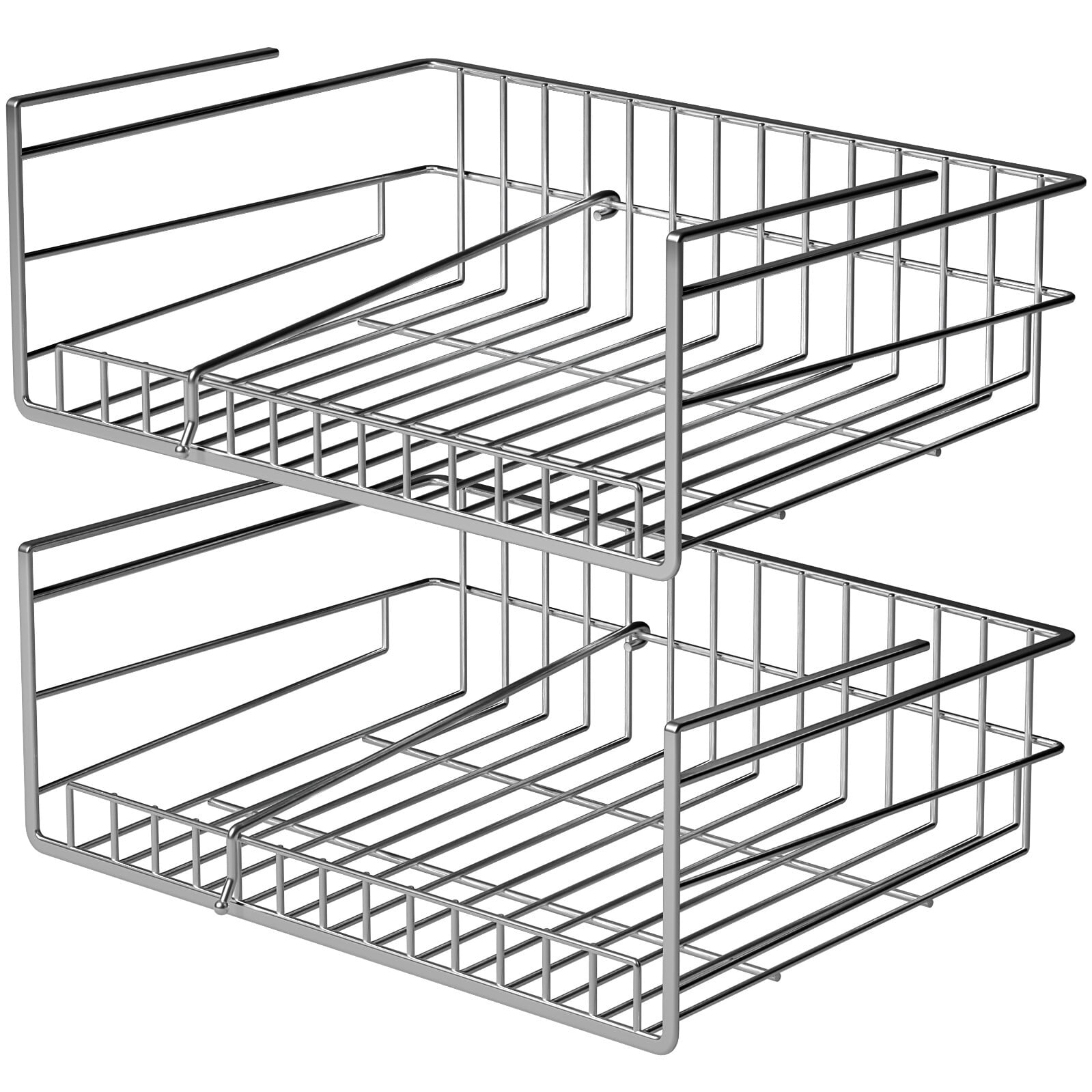 RONG-3 Cabinet Can Organizer Hanging Basket– Pantry Under shelf basket ...