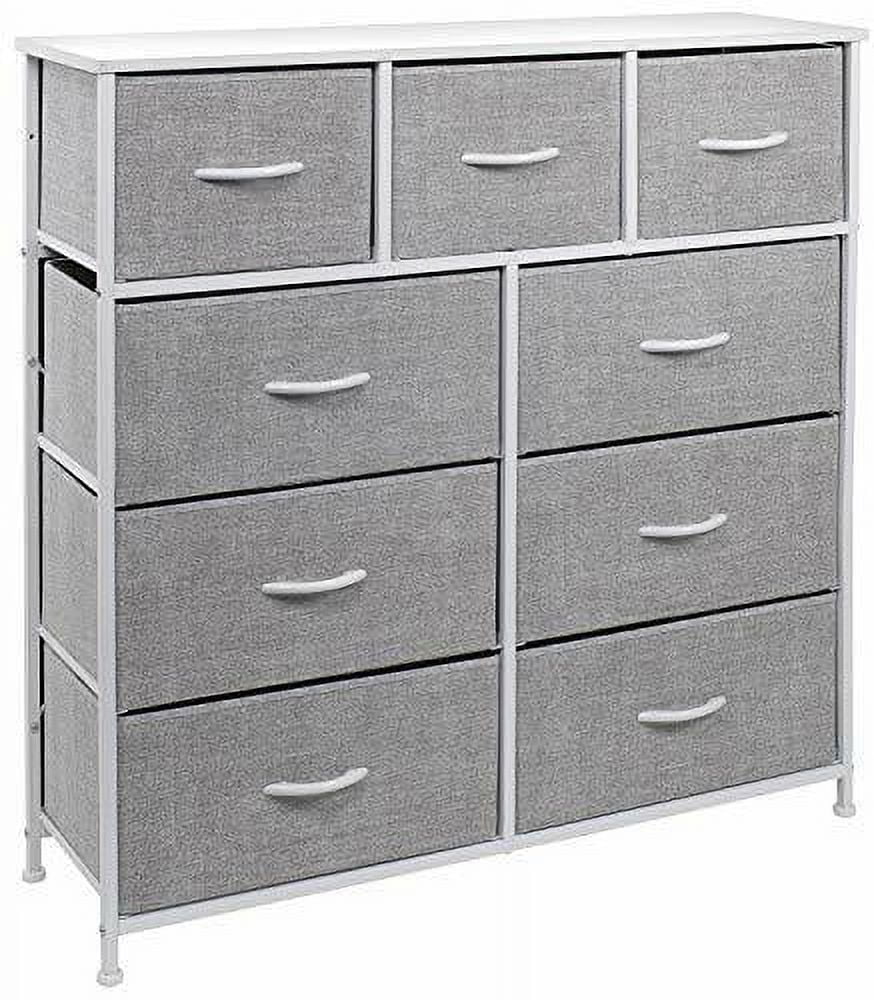 RONG-3 Dresser 9 Drawers Bedroom Furniture Storage Chest Tower Unit ...