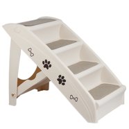 Pefilos Foldable Plastic Dog Ramp, 60" Lightweight Portable Pet Stairs ...