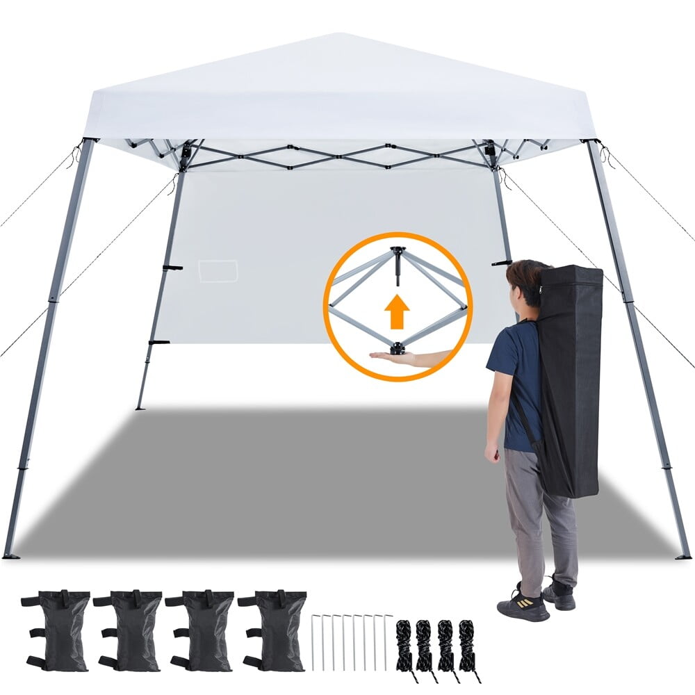 RONG-3 Pop Up Canopy Portable Outdoor Instant Tent 4 Sandbags Easy ...