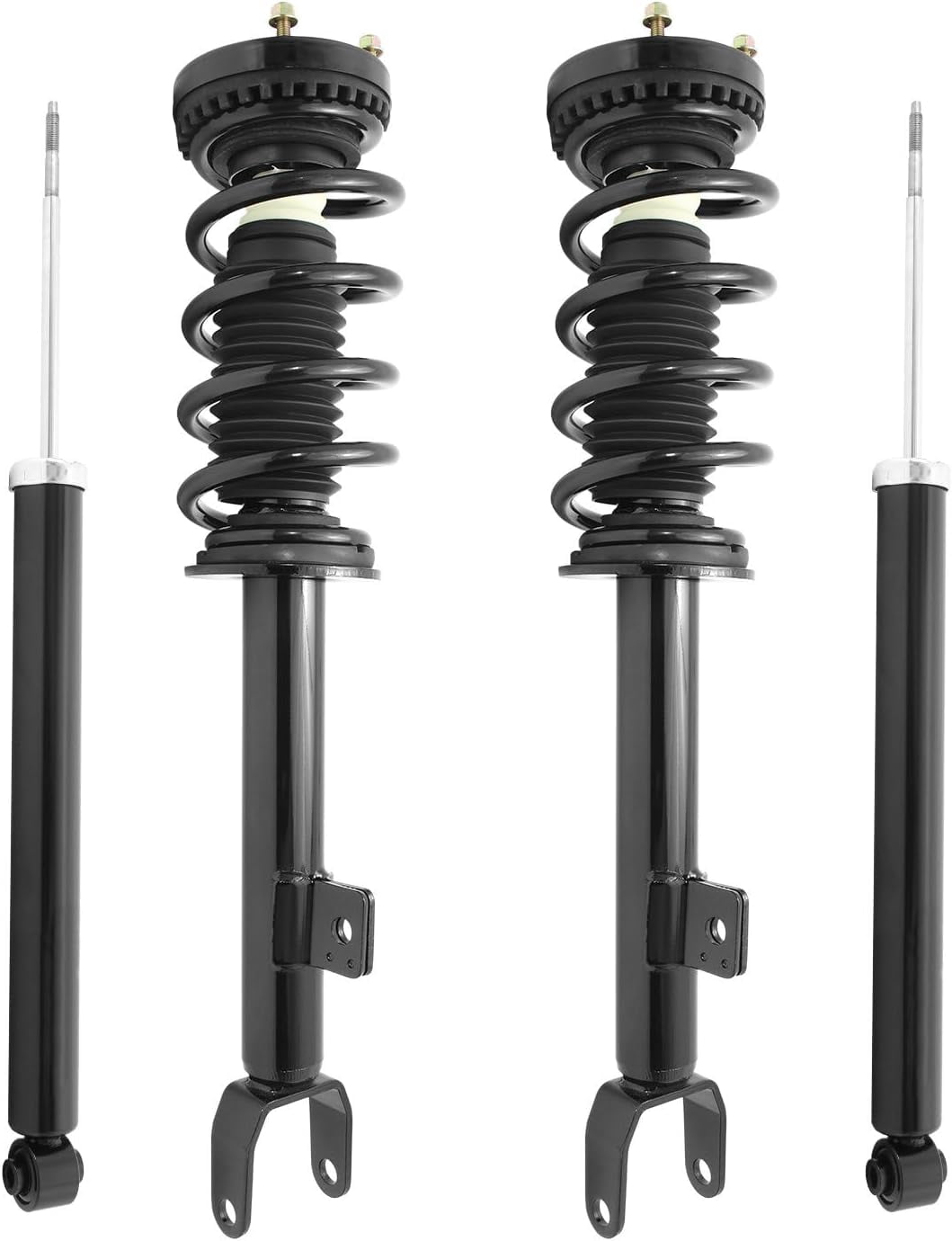 RONGTUO Front Struts w/ Coil Springs & Rear Shocks for 2012-2014 Dodge ...