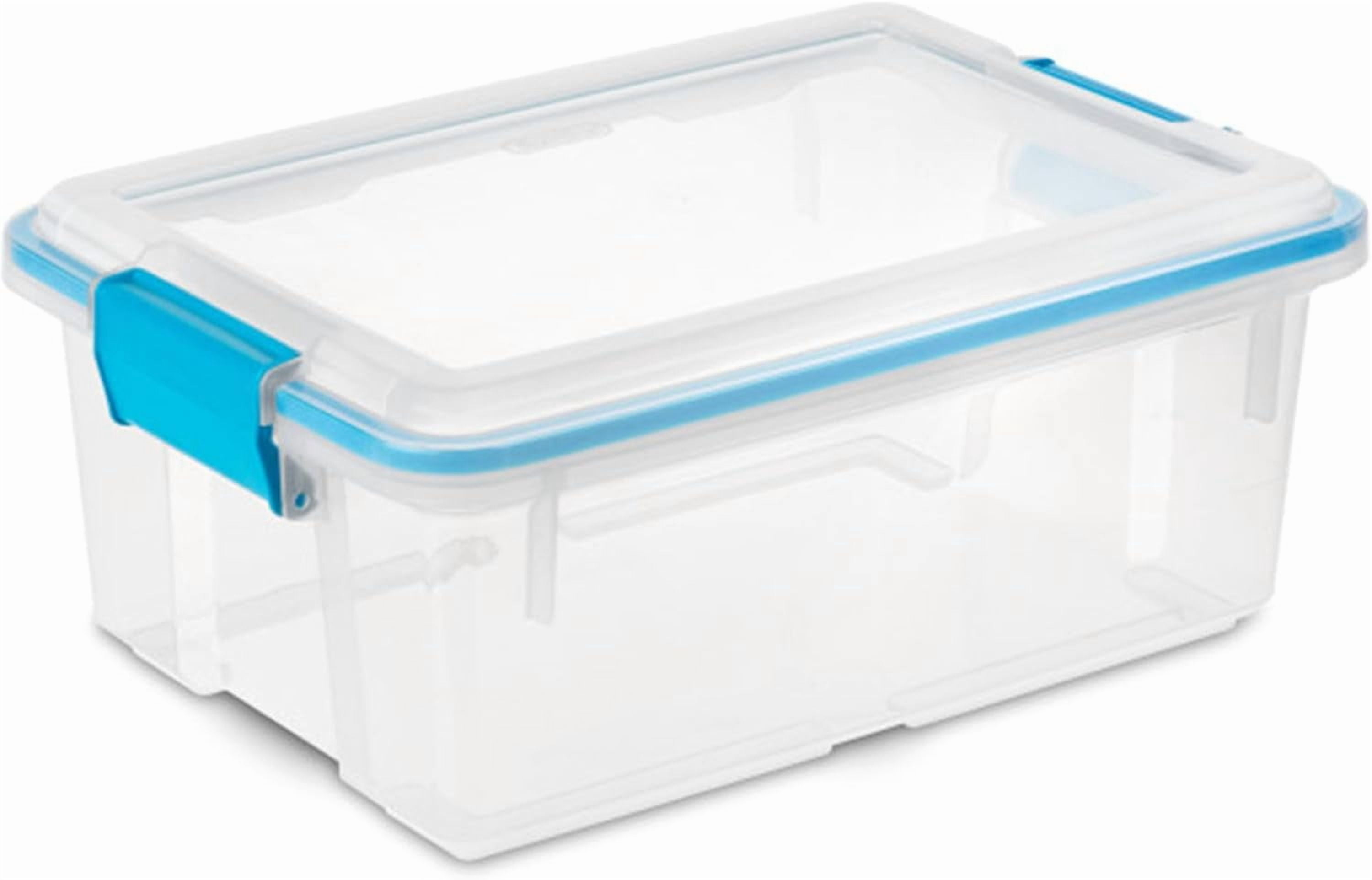 RONOVIA 12 Qt Gasket Box, Stackable Storage Bin with Latching Lid and Tight Seal, Plastic ...