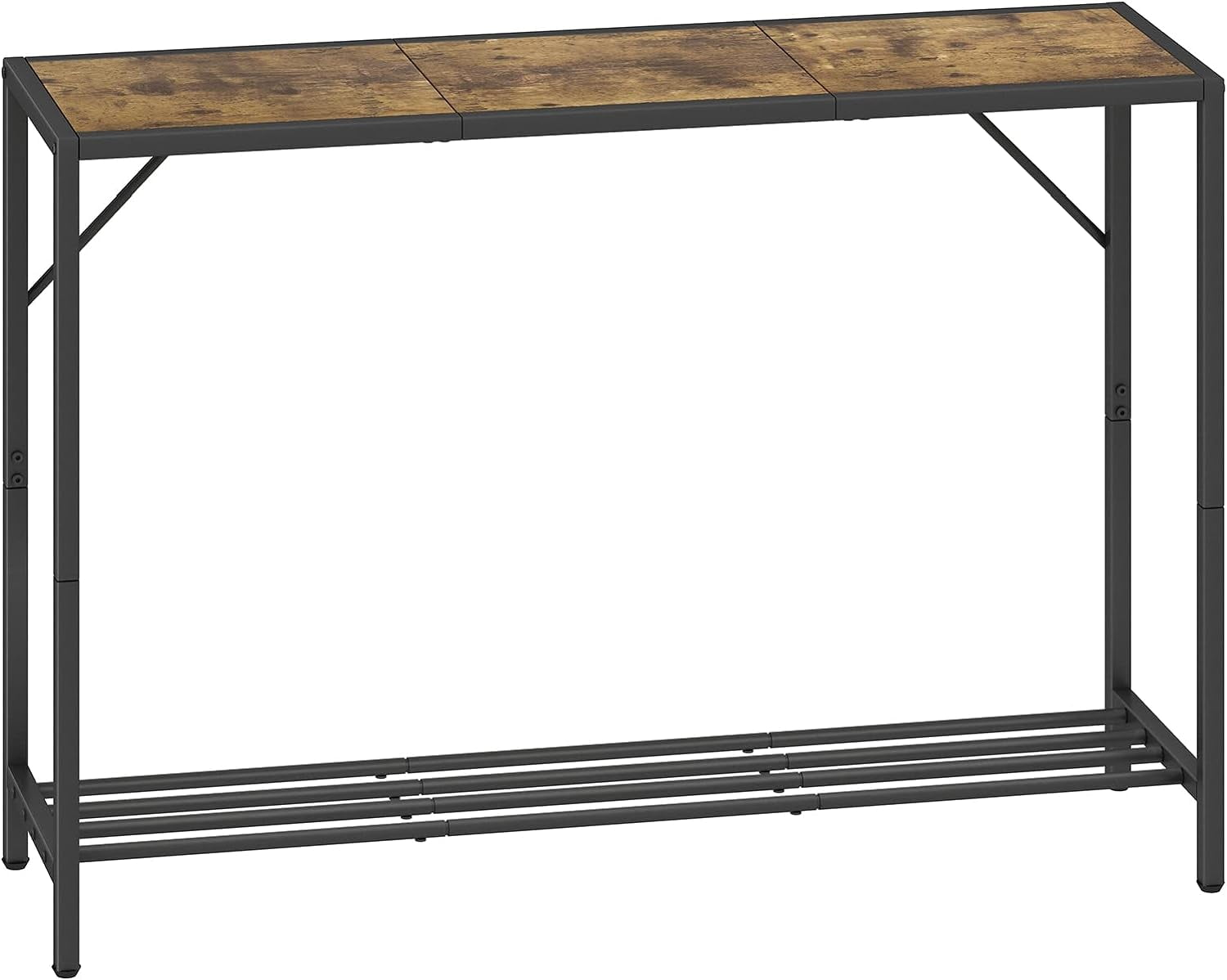 RONOVIA Console Table, 41.7" Industrial Entryway Table with Shelf ...