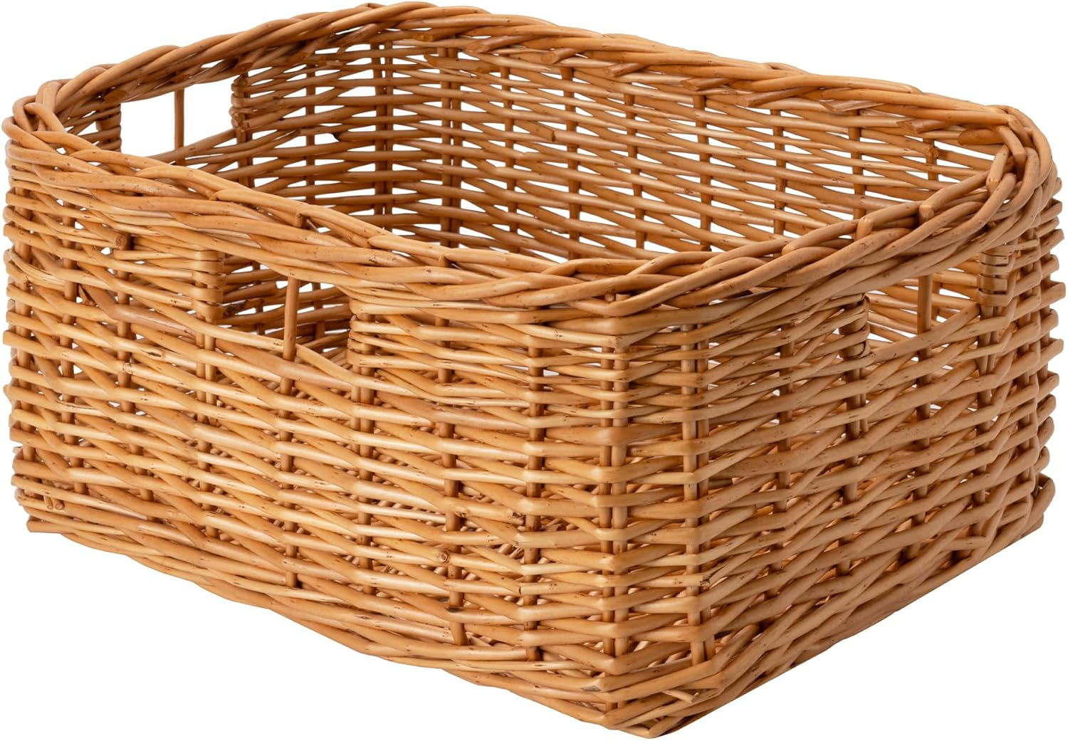 RONOVIA Rattan Basket, Decorative Large Baskets for Storage, Handwoven ...