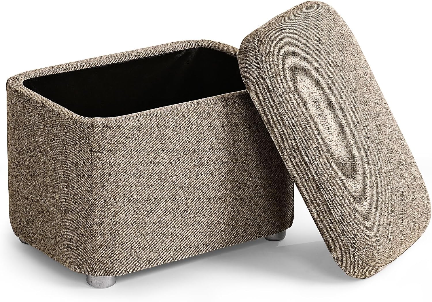 RONOVIA Small Ottoman, 22.4 inches Modern Ottoman with Storage ...