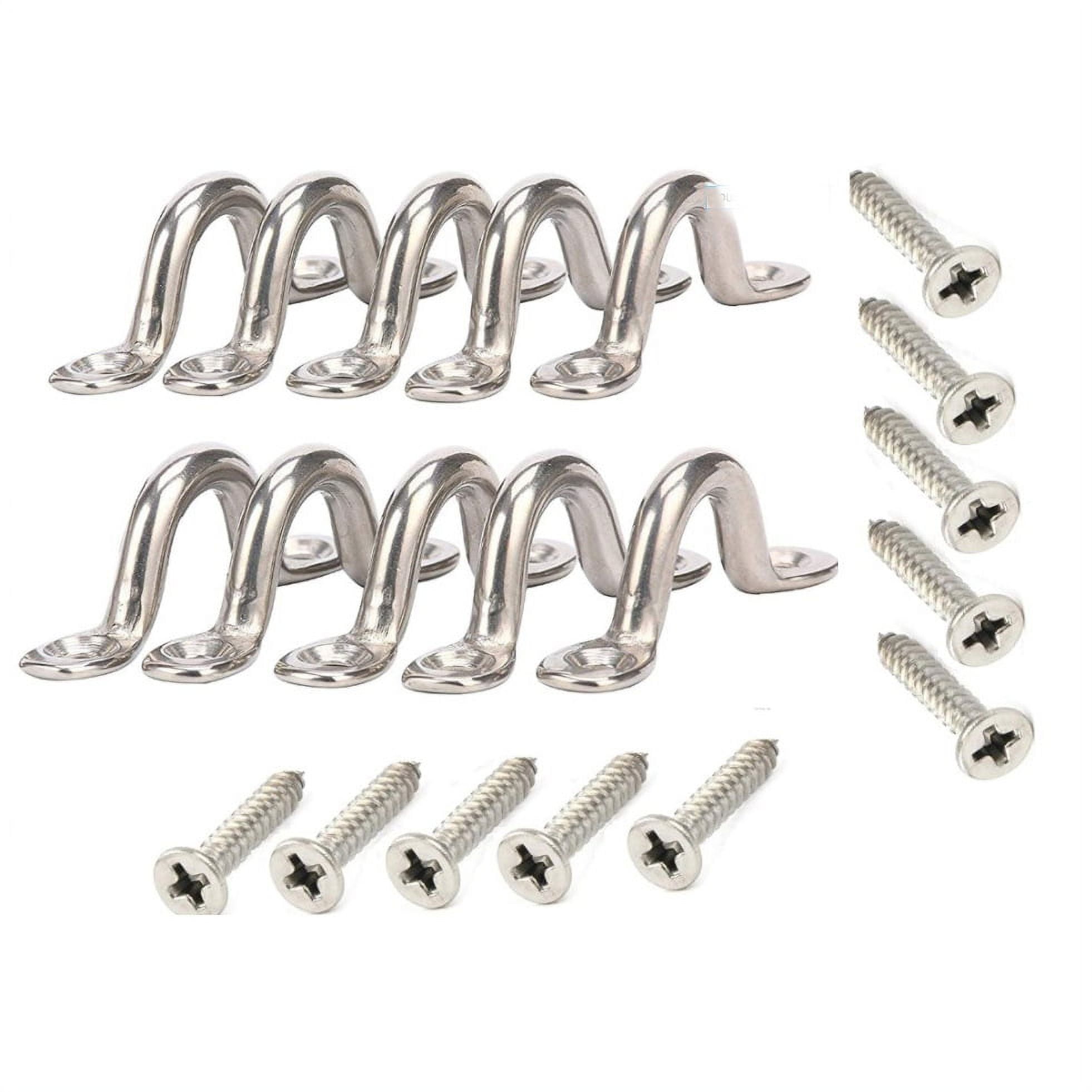 RONSHIN 10 x Stainless Steel Wire Eye Strap Sailing Kayak Boat Rigging ...