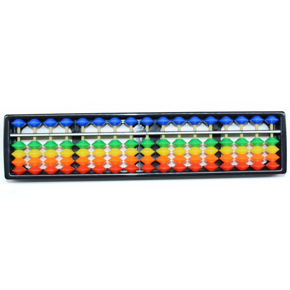 RONSHIN 17 Column Plastic Abacus With Colorful Beads Children Math ...