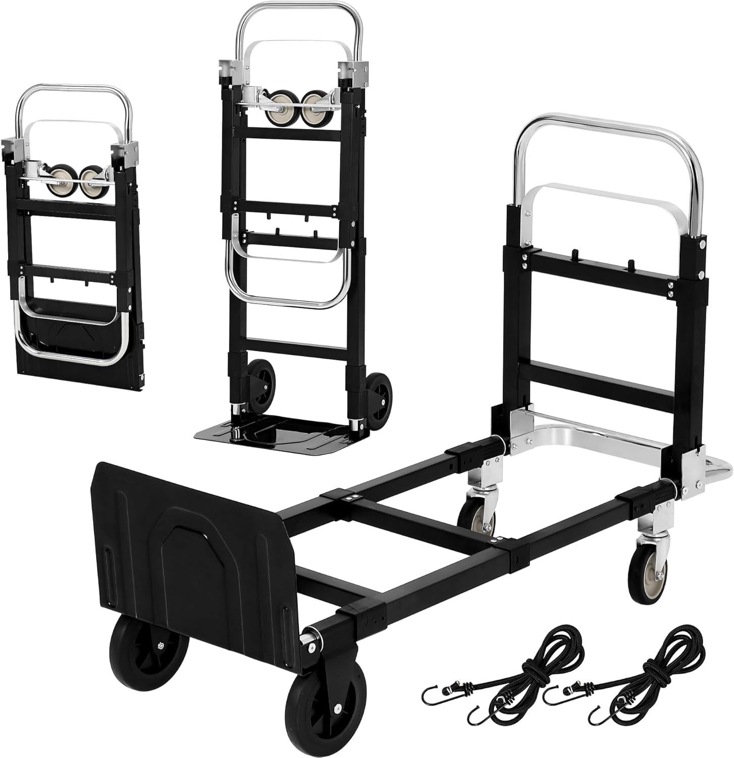 RONSHIN 2 in 1 Convertible Hand Truck Dolly, 660lbs Load Capacity ...