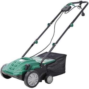 Garden Scarifier, 2-in-1 15-Amp Electric Lawn Mower, Removable ...