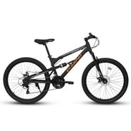 Mongoose Bash Aluminum Suspension Mountain Bike, 21 Speeds, 26-Inch ...