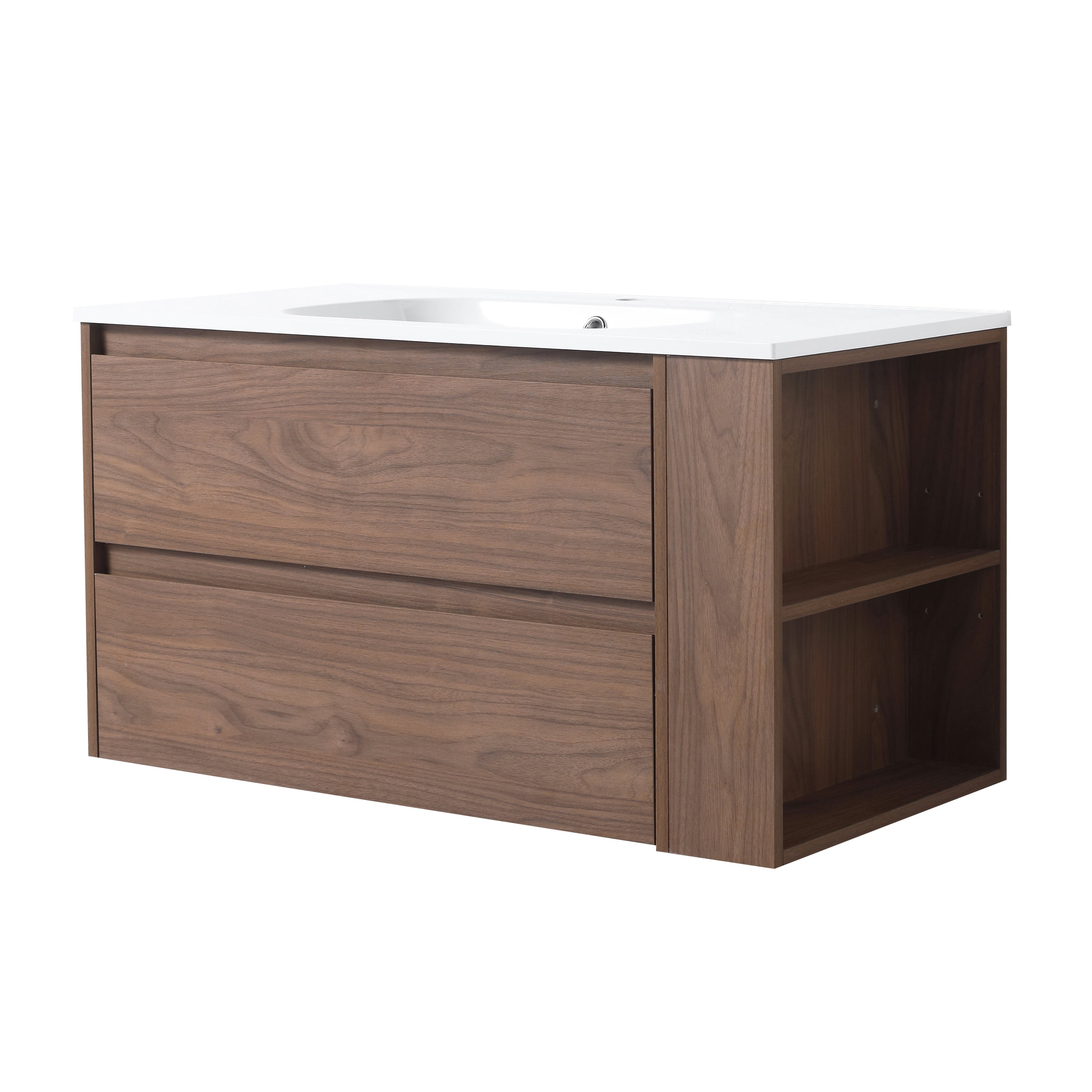 RONSHIN 36 Inch Bathroom Vanity, Bathroom Cabinet Wall Mount with ...