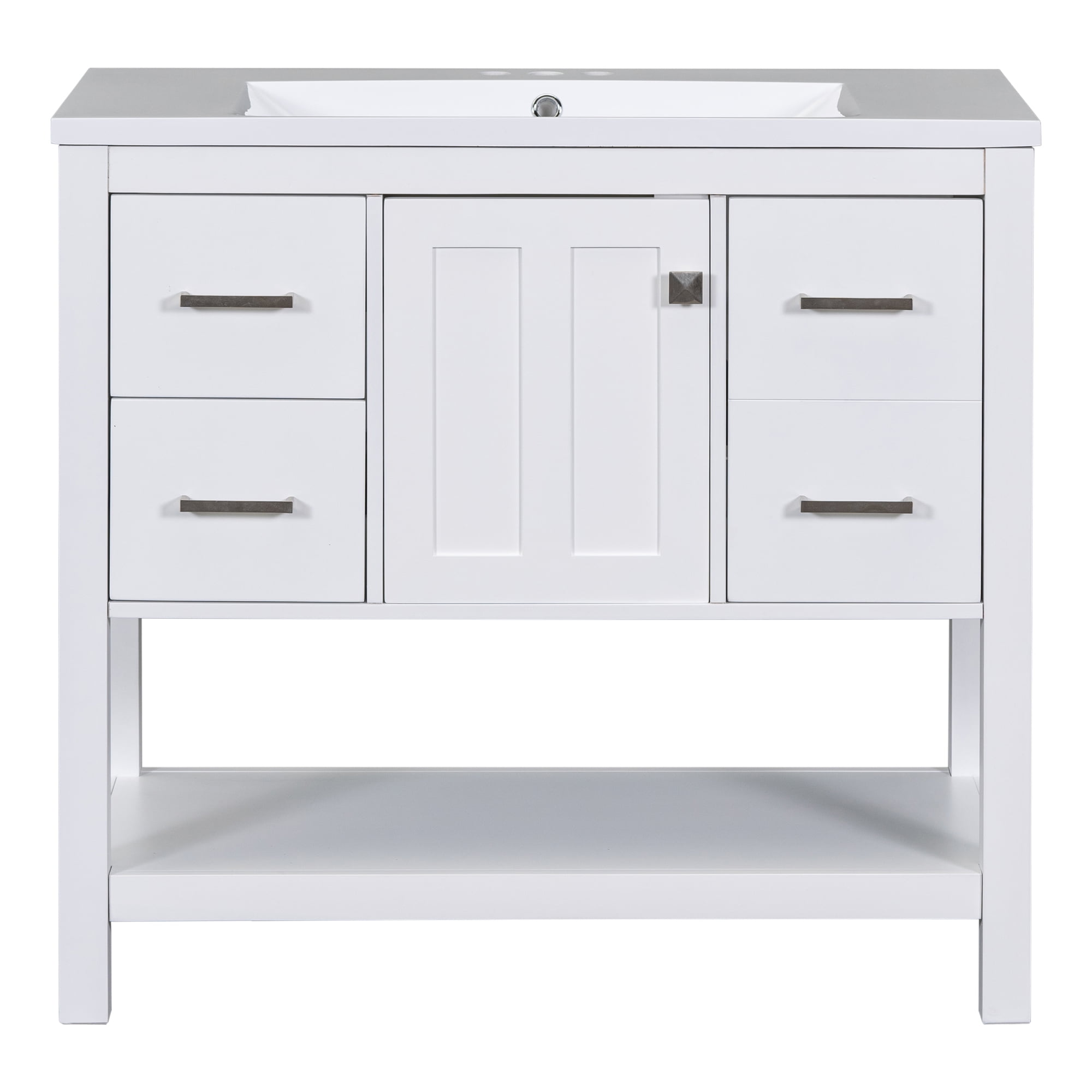 RONSHIN 36" Modern Bathroom Vanity with Sink Freestanding Vanity Sink ...