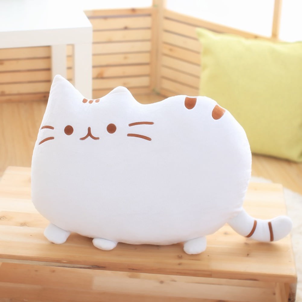 RONSHIN 40 x 30cm Kawaii Biscuit Cat Plush Doll Toys Cute Happy Cat ...