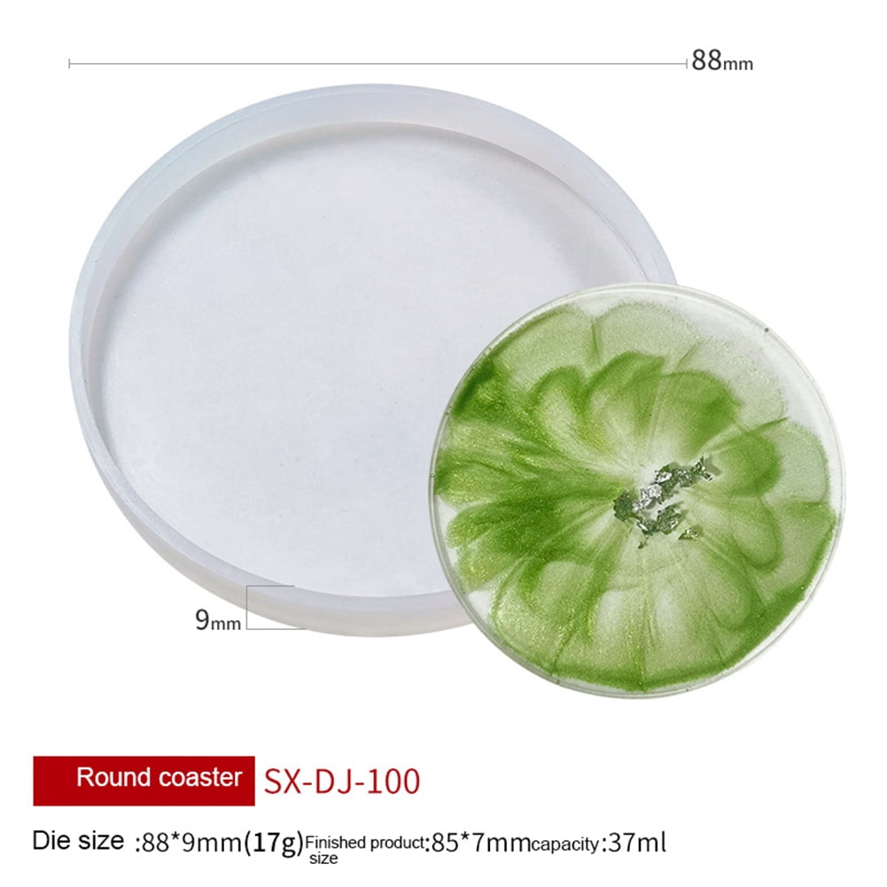 RONSHIN 5pcs/set Cup Mats Mold Coaster Resin Molds Storage Box Mold ...