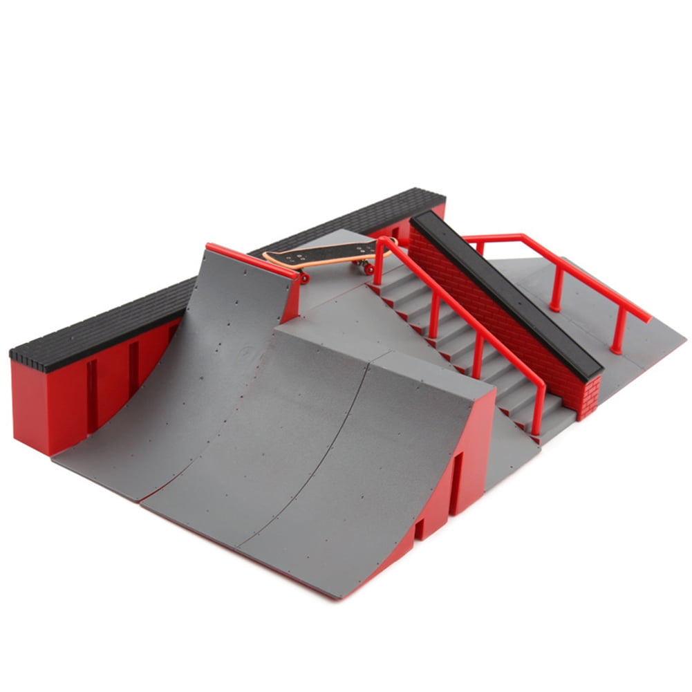 RONSHIN 6 In 1 Skateboard Ramp , Fingerboard Half Pipe Ramp, Mini ...