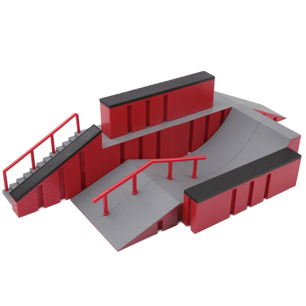 RONSHIN 6 In 1 Skateboard Ramp , Fingerboard Half Pipe Ramp, Mini ...