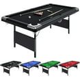 RONSHIN 7 Ft Portable Foldable Pool Table, Billiards Table with Full ...