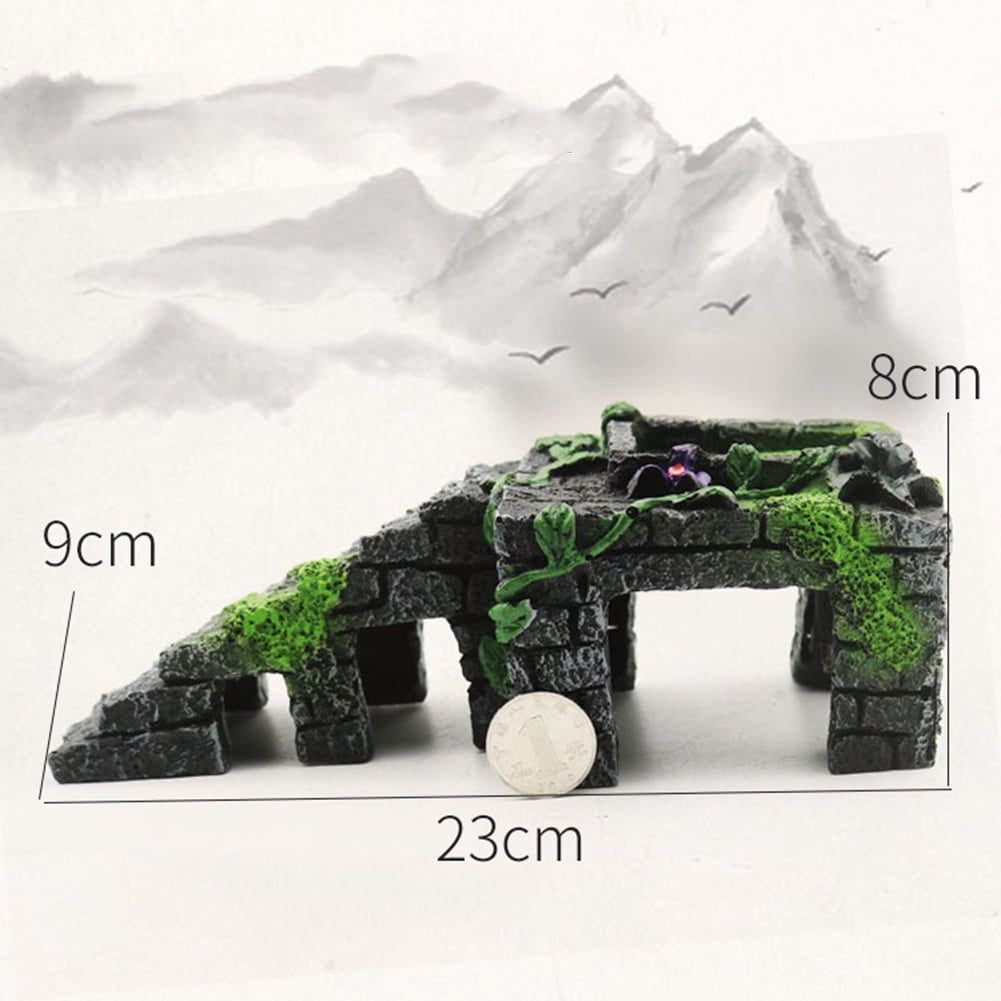 RONSHIN Aquarium Fish Tank Tortoise Basking Platform Climbing Slope ...