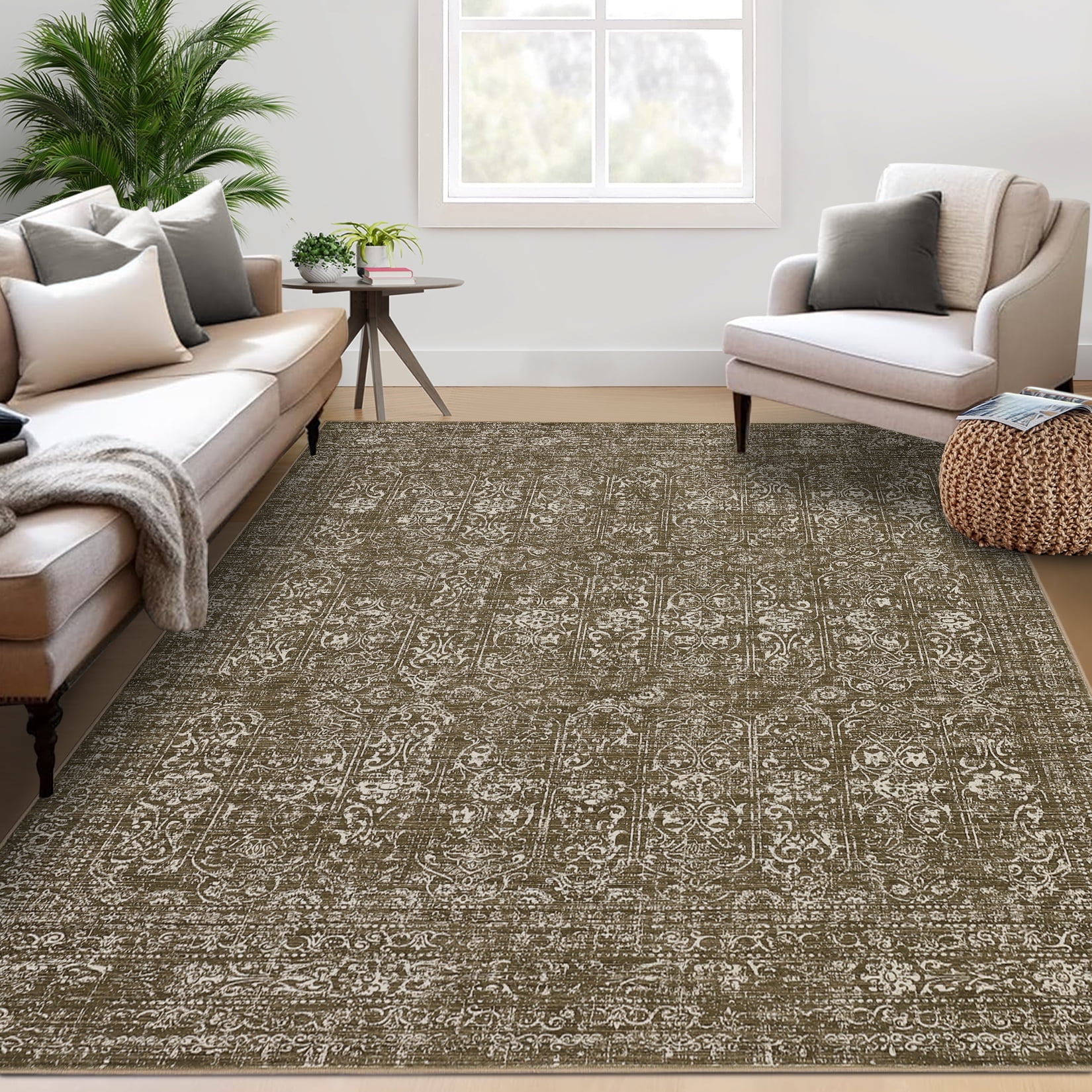 RONSHIN Area Rugs Washable Carpets 1150Gsm 100% Polyester 350Gsm Pile ...