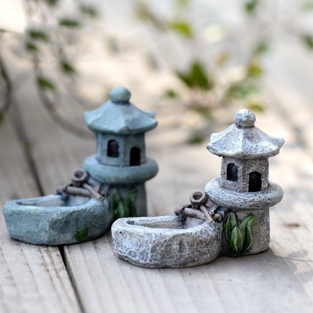 RONSHIN Artificial Resin Succulent Plant Ornament Micro Landscape ...