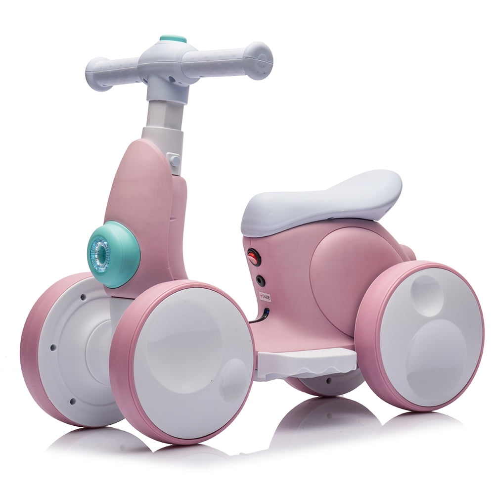 RONSHIN Baby Balance Walker Bike for Toddler,4 Wheels Electric Ride On ...