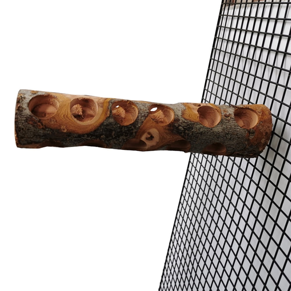 RONSHIN Bird Parrot Natural Wooden Standing Stick Pet Molar Toys Bird ...