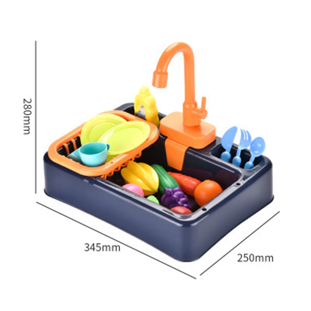 RONSHIN Children Kitchen Sink Toys Electric Circulating Water ...
