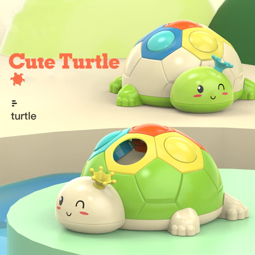 RONSHIN Children Push Educational Toy Colored Fun Push Little Tortoise ...