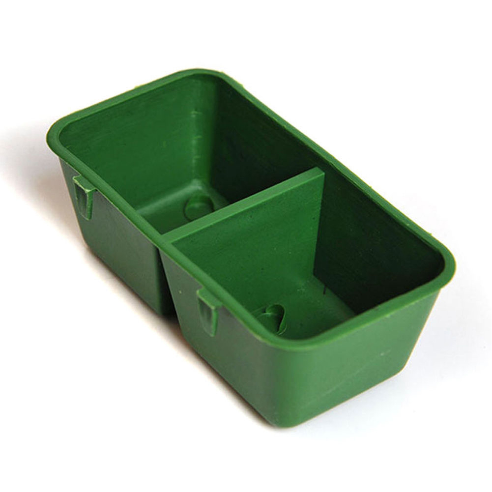 RONSHIN Double Bowl Feeding Trough Foods Cups Bird Pigeons Sand Cup ...