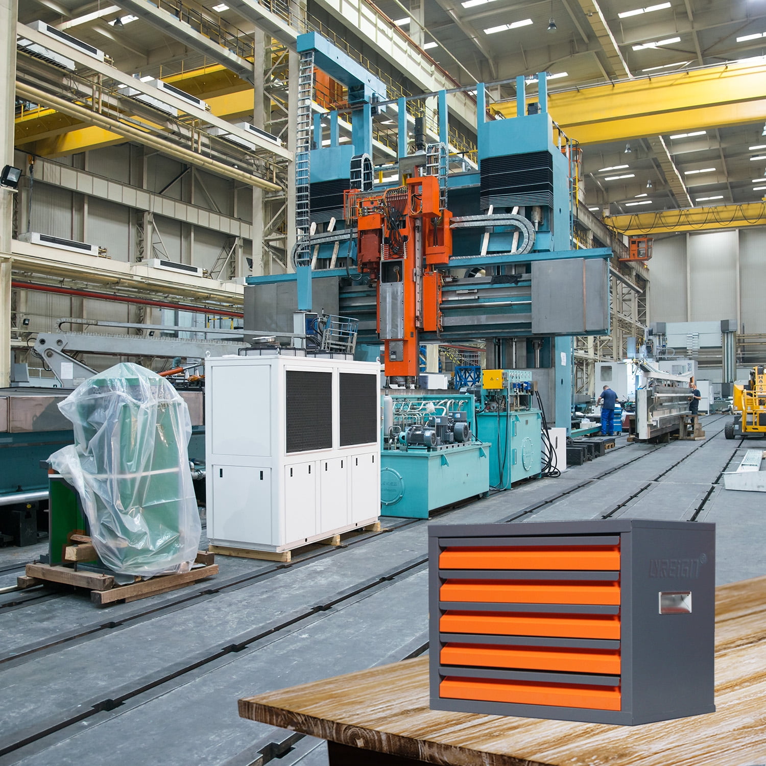 RONSHIN Drill Bit Dispenser Cabinet,5 Drawers Milling Cutter Storage ...