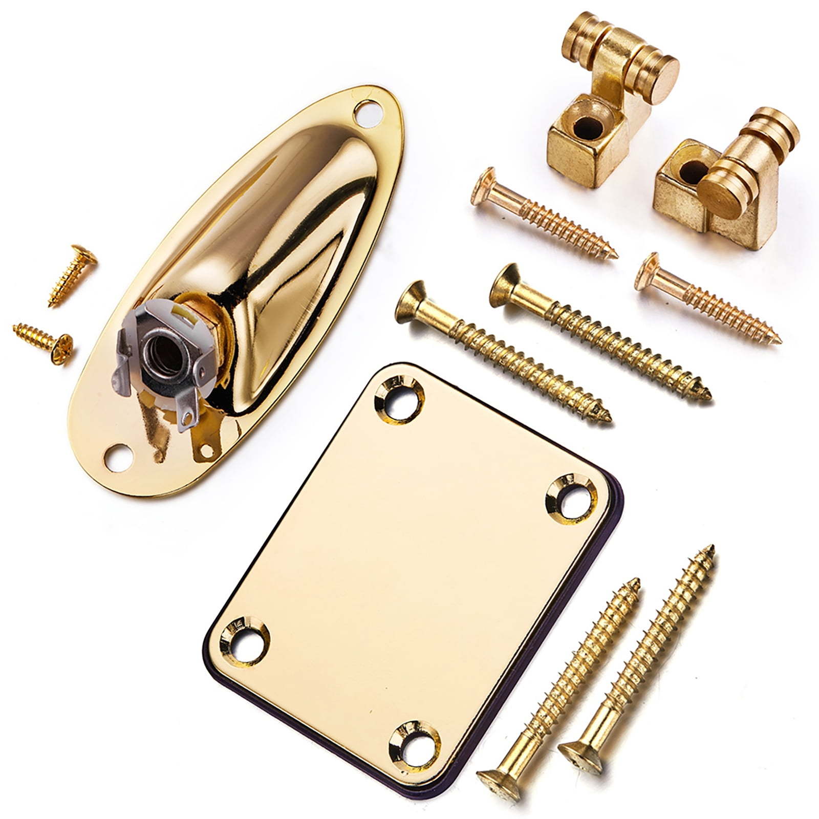 RONSHIN Electric Guitar Roller String Tree String Retainer Neck Plate ...