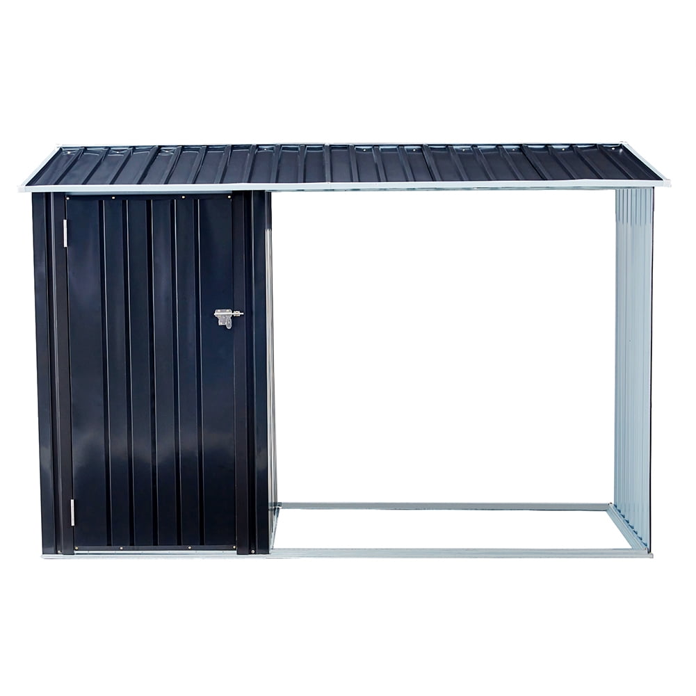 RONSHIN Firewood Storage Shed Outdoor Firewood Storage Rack Storage ...