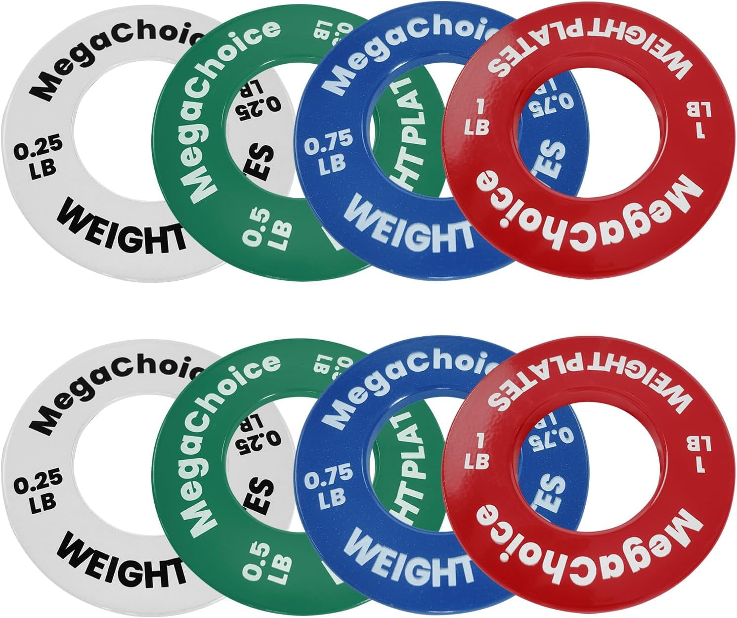 RONSHIN Fractional Weight Plates Set of 8 (0.25LB/0.5LB/0.75LB/1LB ...