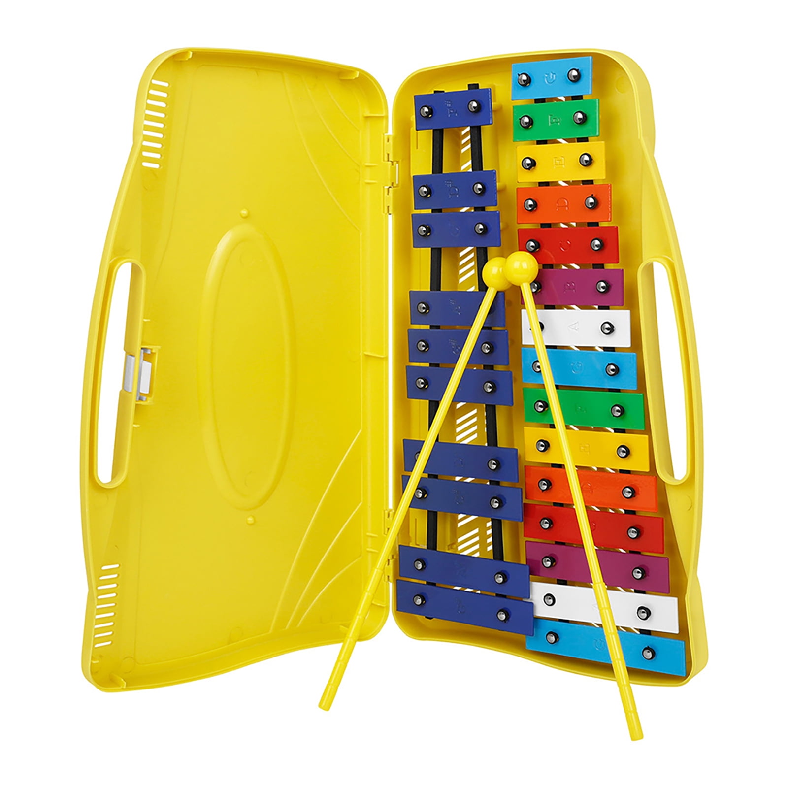 RONSHIN Glockenspiel Xylophone Professional 25 Note Xylophone Colorful ...