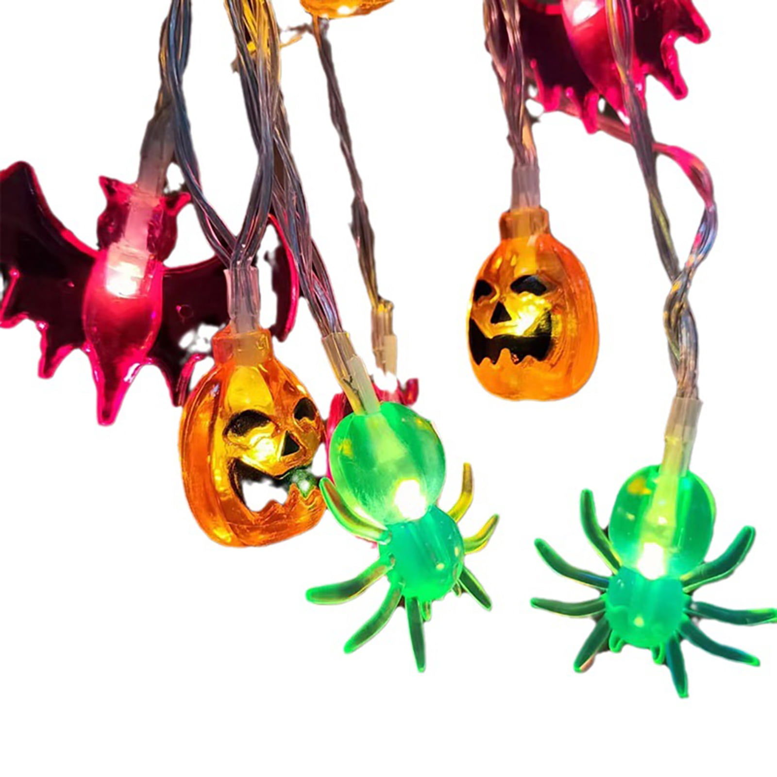 RONSHIN Halloween Lights 10FT 20 LED Waterproof Pumpkin Bat String ...