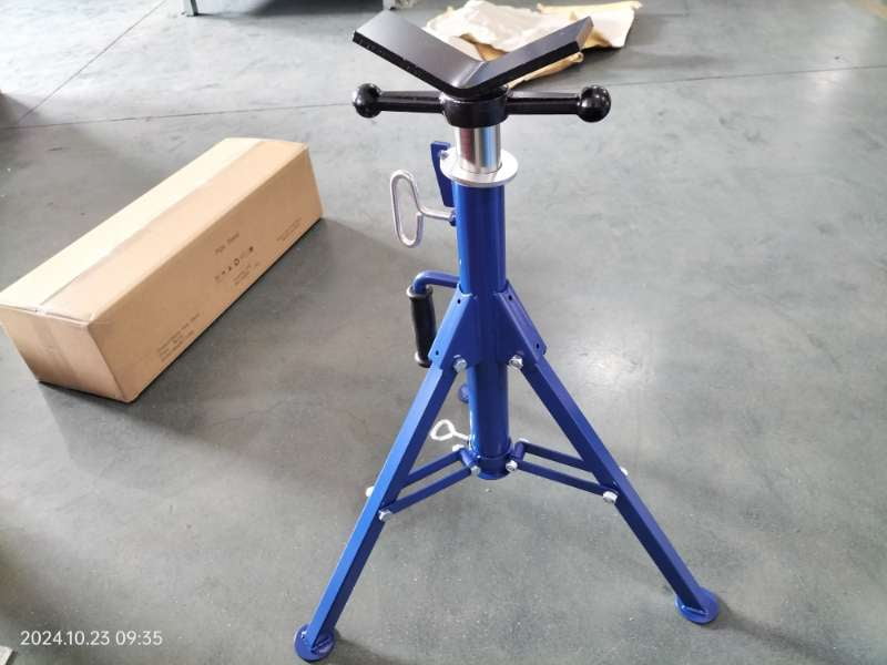 RONSHIN Heavy Duty Steel V-Head Pipe Jack Stand, 2500LB Capacity ...