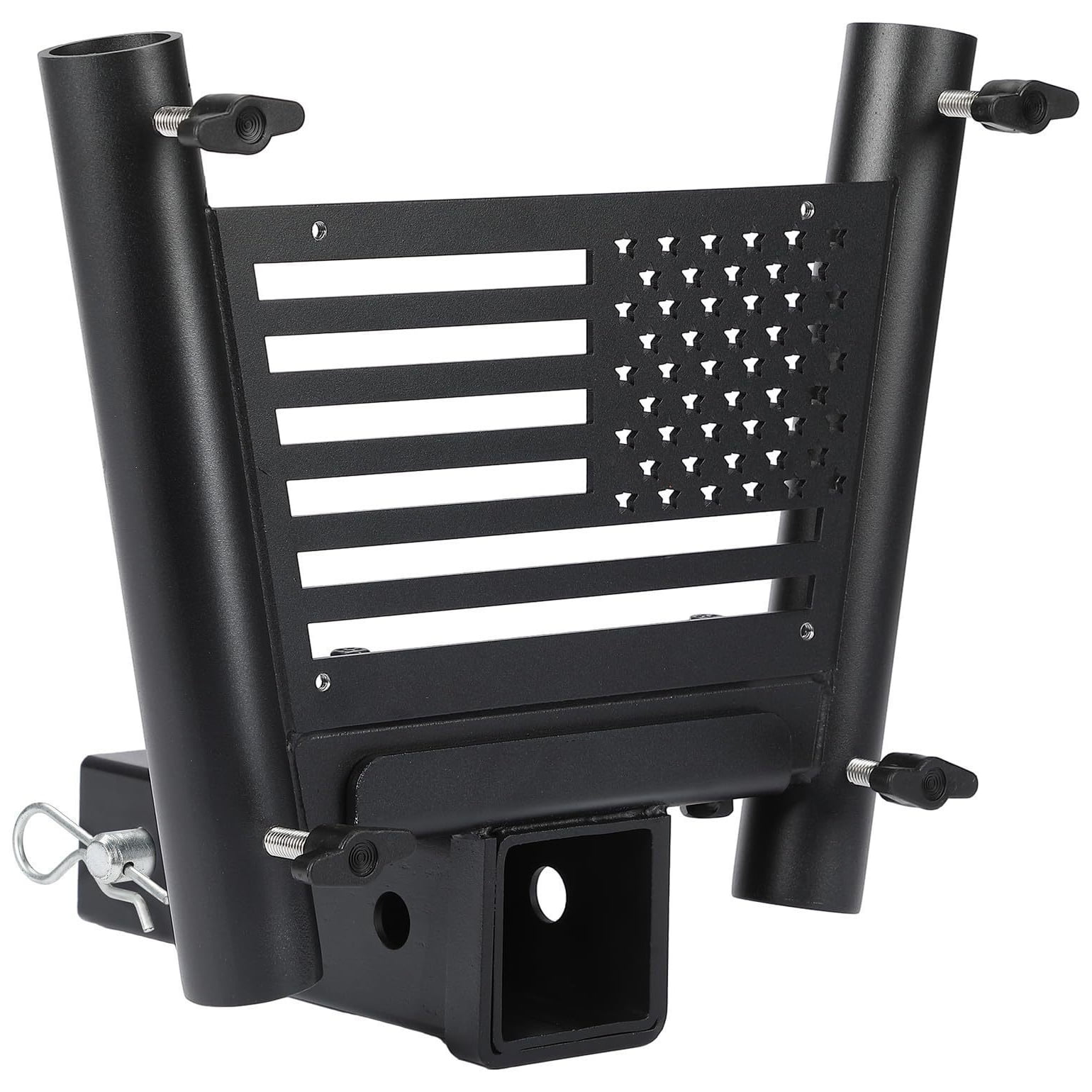 RONSHIN Hitch Mount Flag Pole Holder for Standard 2 Inch Receivers ...