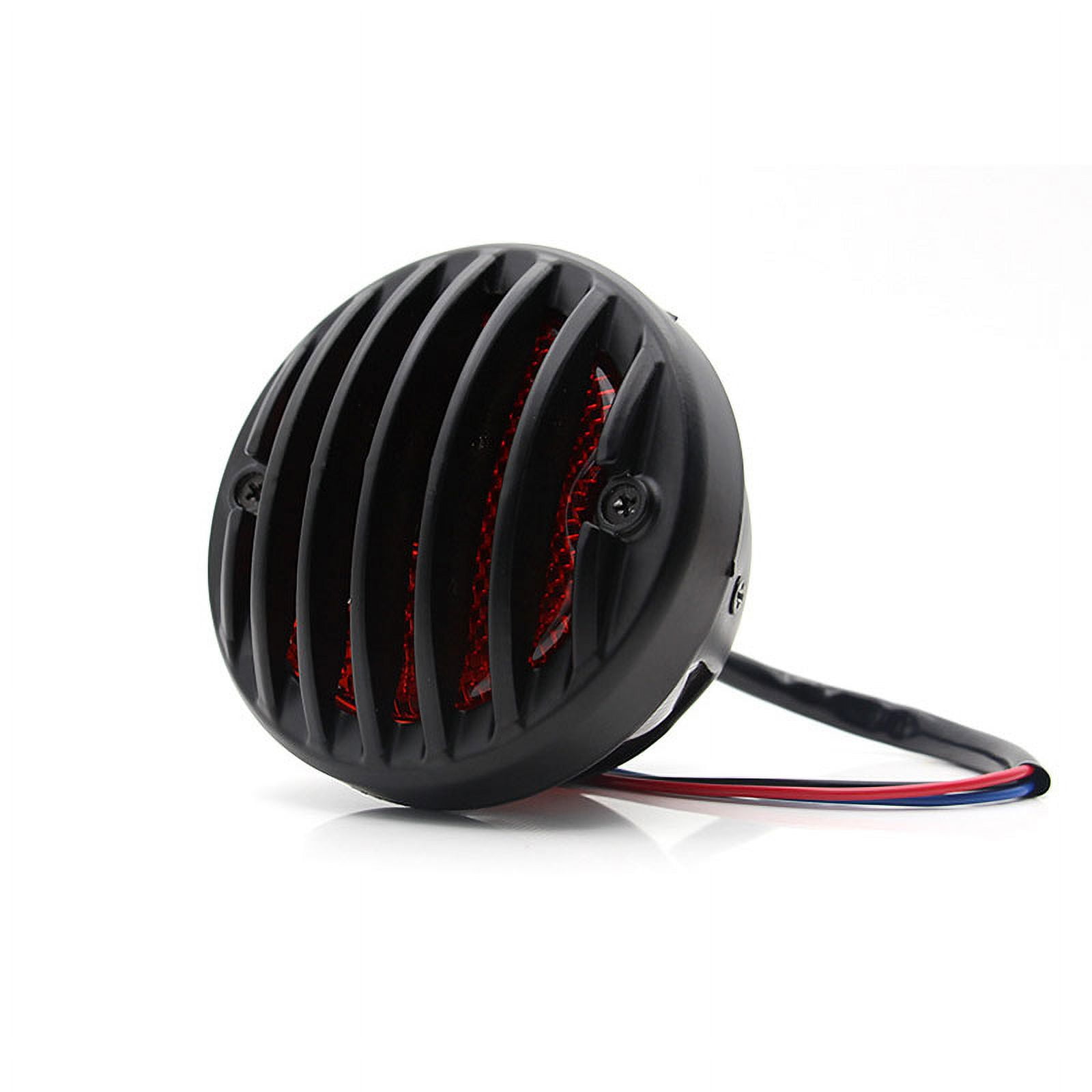 RONSHIN LED Round Motorcycle Tail Brake Light for Harley Bobber Chopper ...