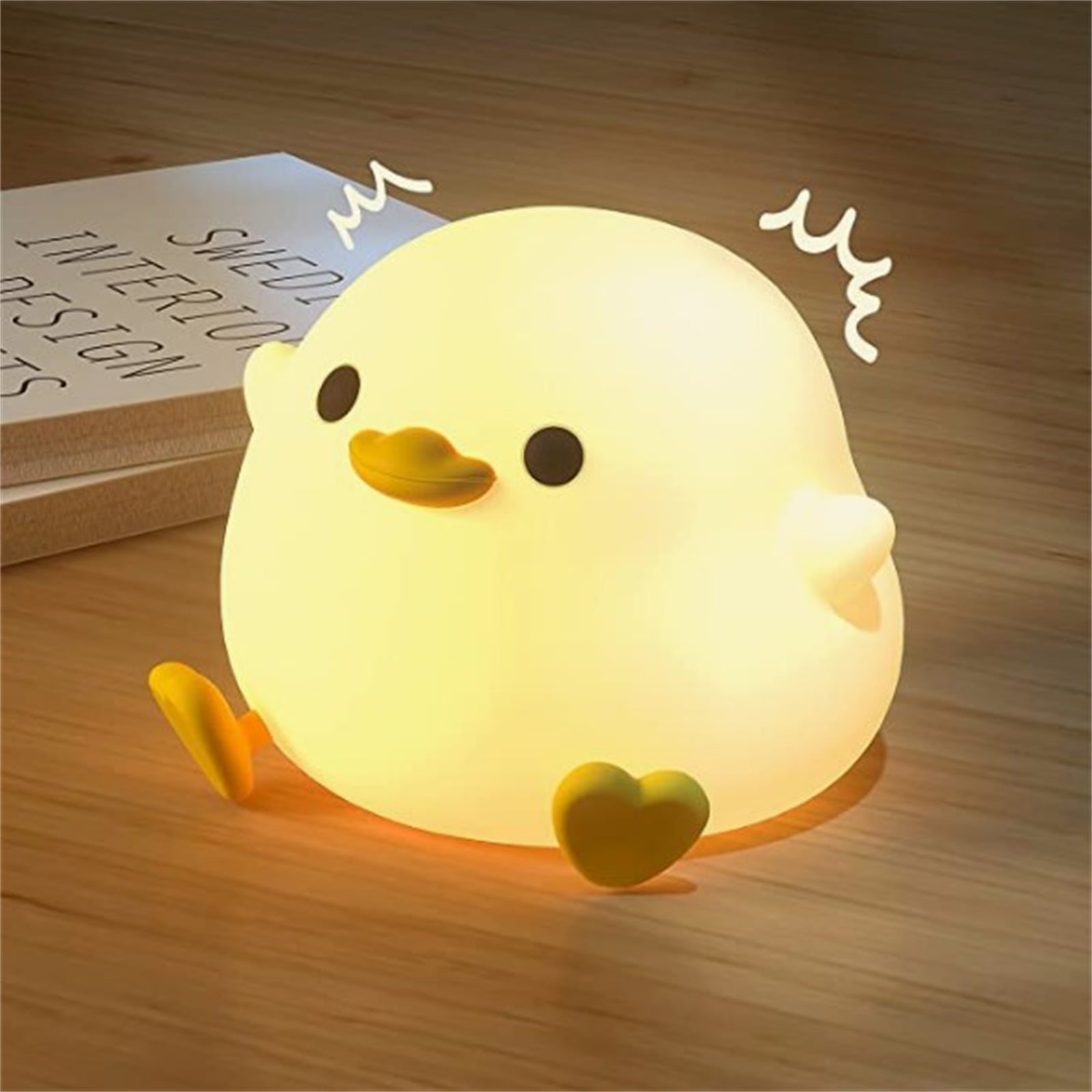 RONSHIN Led Cute Bean Duck Night Light With Touch Sensor Rechargeable ...