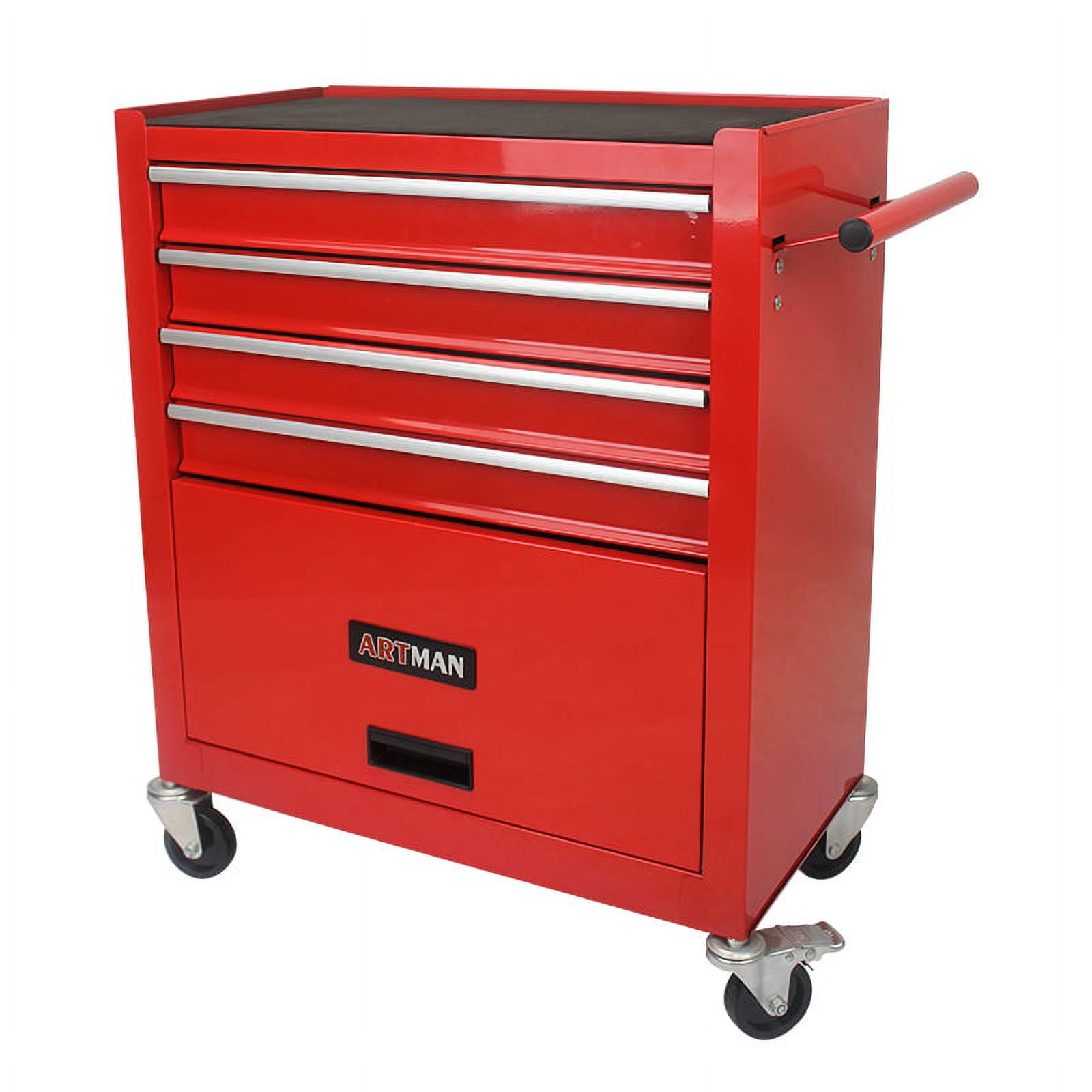 RONSHIN Mechanics Rolling Tool Storage Cabinet 4 Drawer Tool Chest Cart ...
