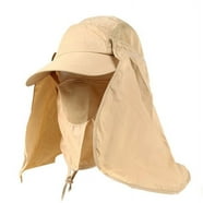 Sun Cap UV Protection Removable Neck & Face Flap Cover Caps for Summer ...