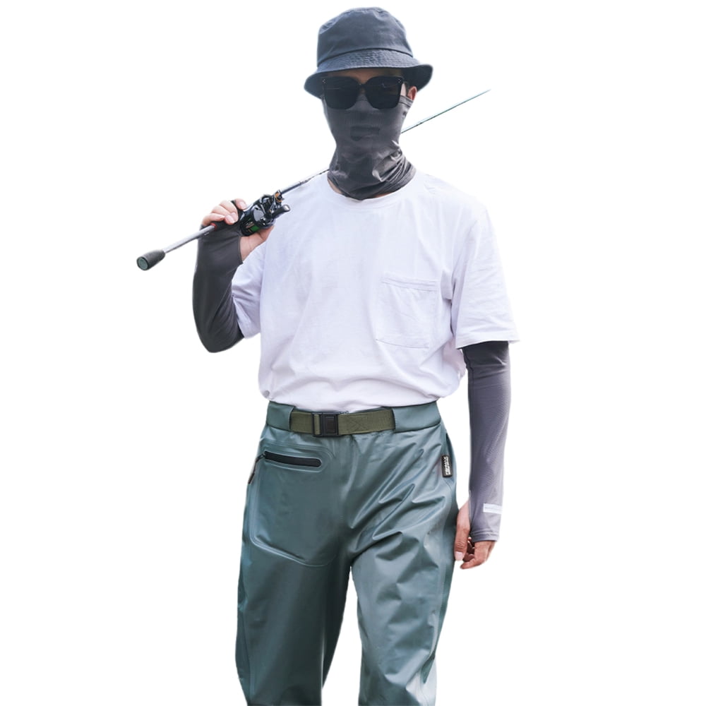 RONSHIN Mens Womens Waist Waders With Boot, Waterproof Stocking Foot ...