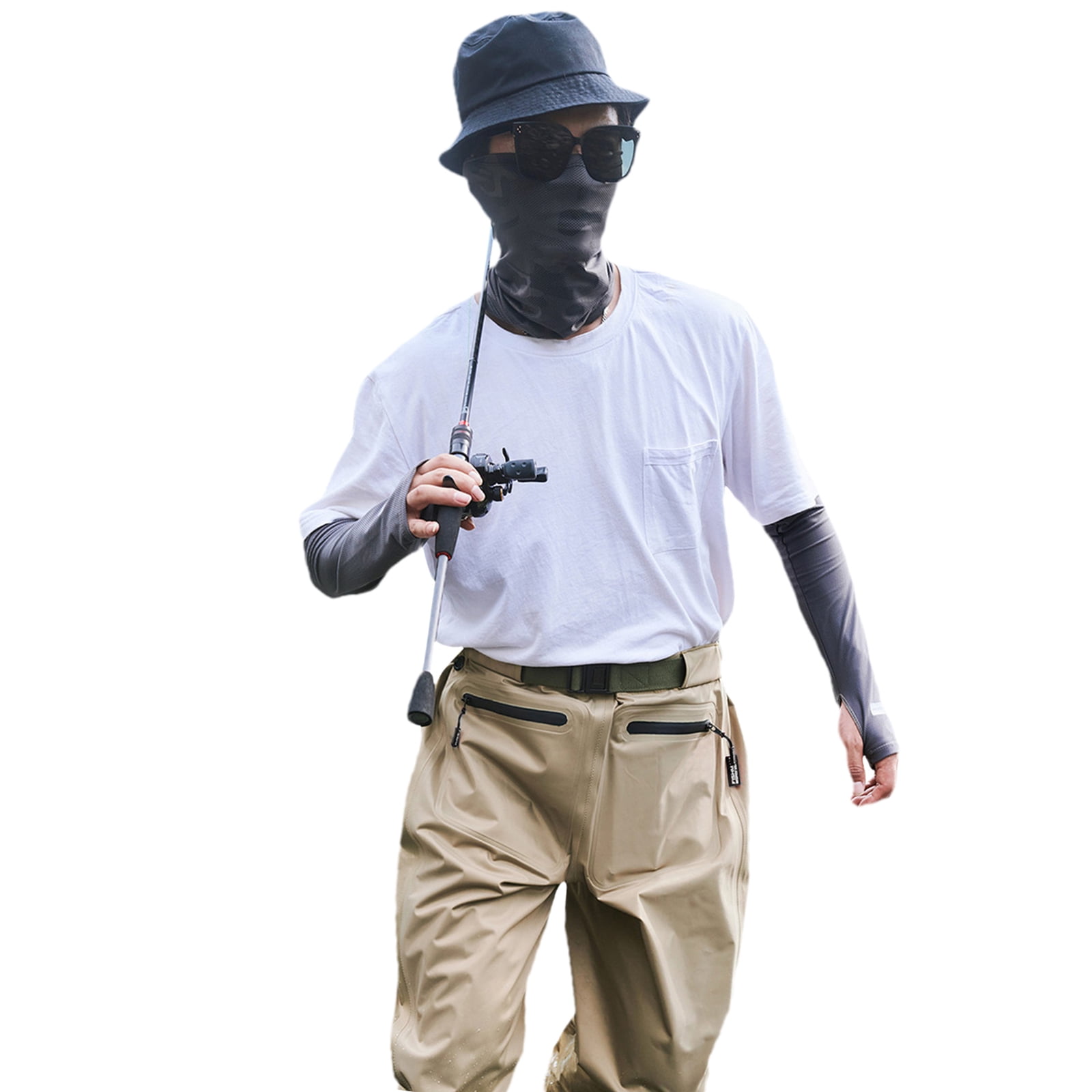 RONSHIN Mens Womens Waist Waders With Boot, Waterproof Stocking Foot ...