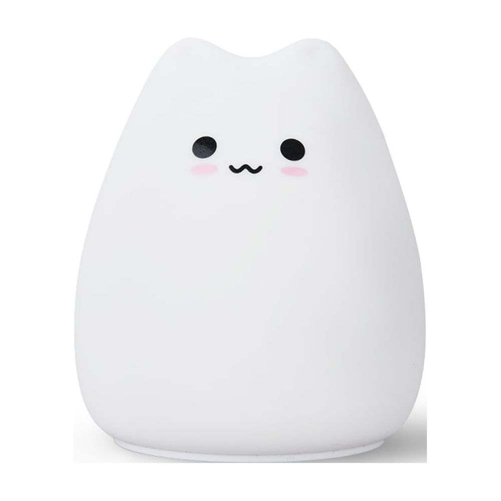 RONSHIN Mini Cute Cartoon Cat Shaped Pat Light Lamp Soft Silicone ...