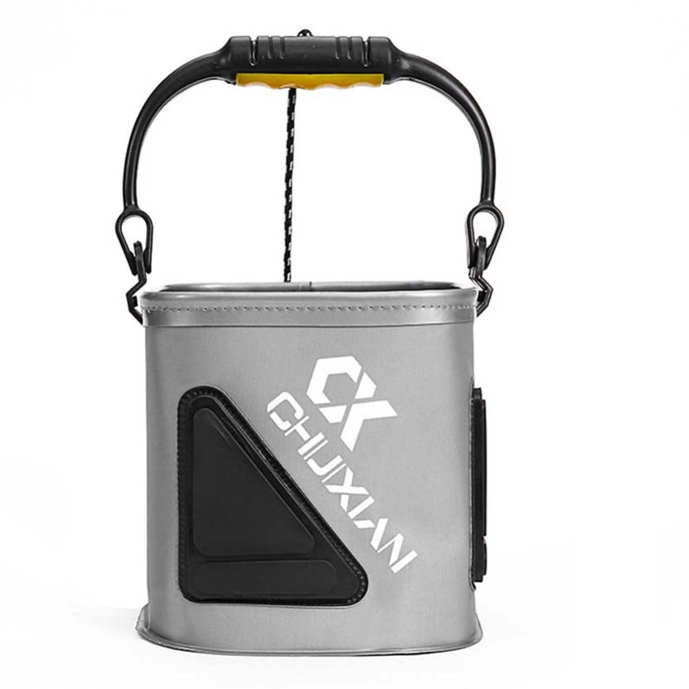 RONSHIN Mini Folding Fish Bucket EVA Fishing Bucket Camping Hiking Box ...