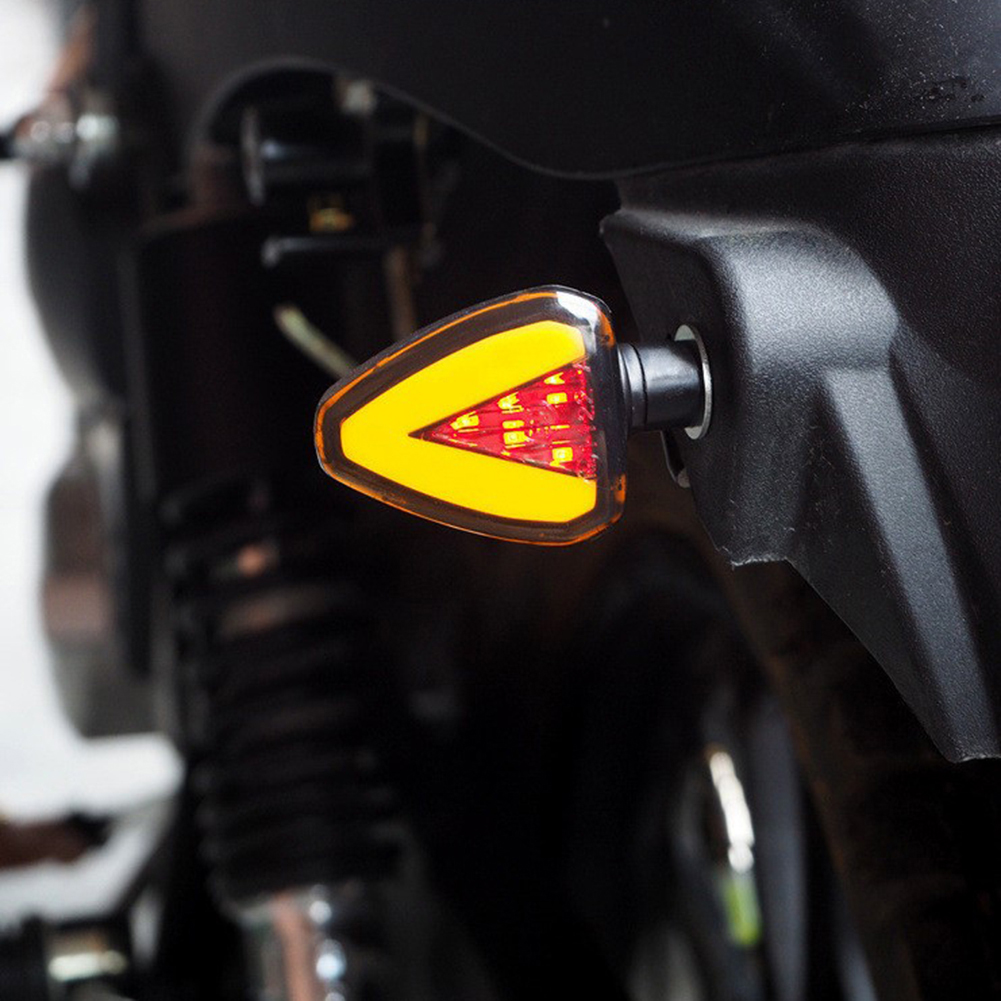 RONSHIN Motorcycle LED Stereo Triangle Turn Signal Electric Motorcycle ...