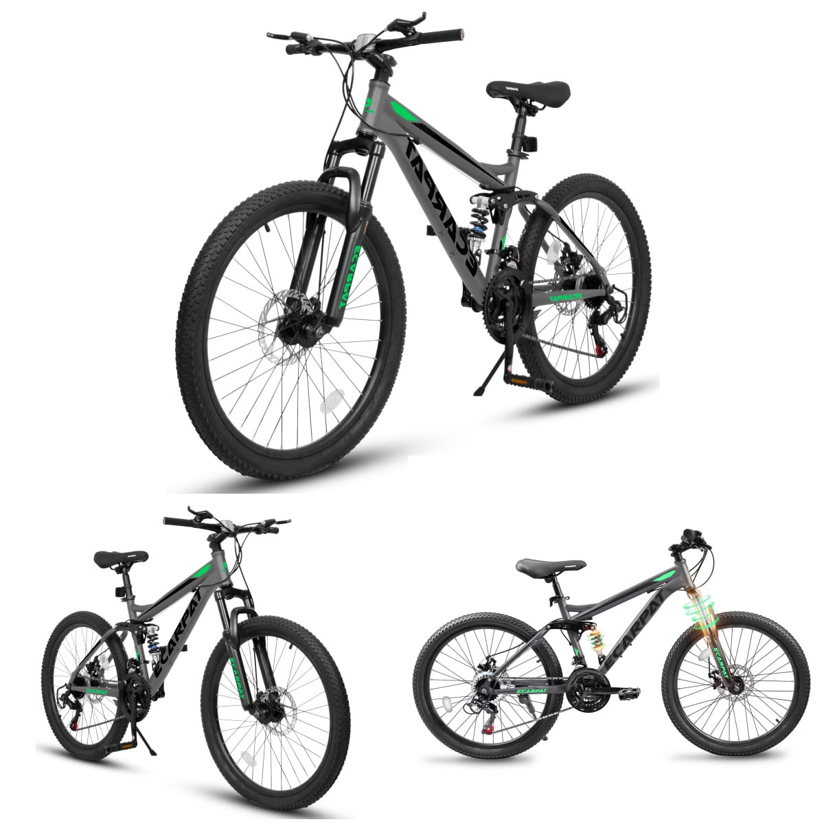 RONSHIN Mountain Bike 26 Inch Wheels, 21-Speed Trail Commuter City ...