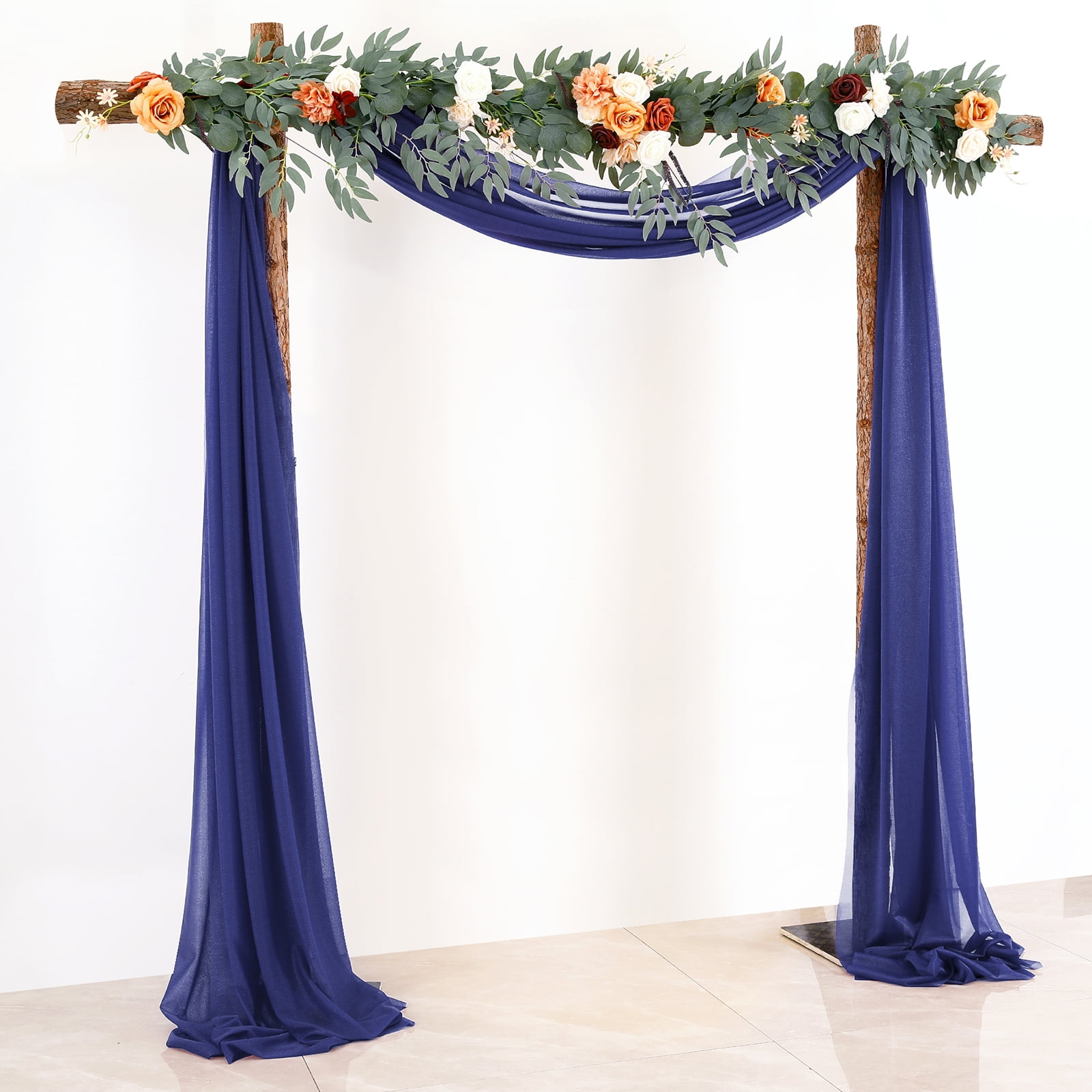 RONSHIN Outdoor Backdrop Curtain Densed Elastic Wedding Arch Drapes ...